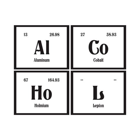 Alcohol Periodic Table By Maozva Dsgn Party Design Alcohol