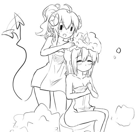 Yoshida Yuuko And Chiyoda Momo Machikado Mazoku Drawn By