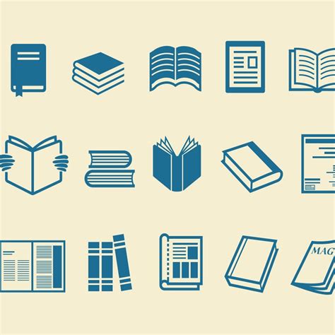 15 Book Magazine Icons Masterbundles