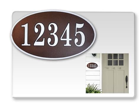 Curb N Sign® Custom Fancy Address Numbers For Outside Super Reflective Easy Peel And Stick