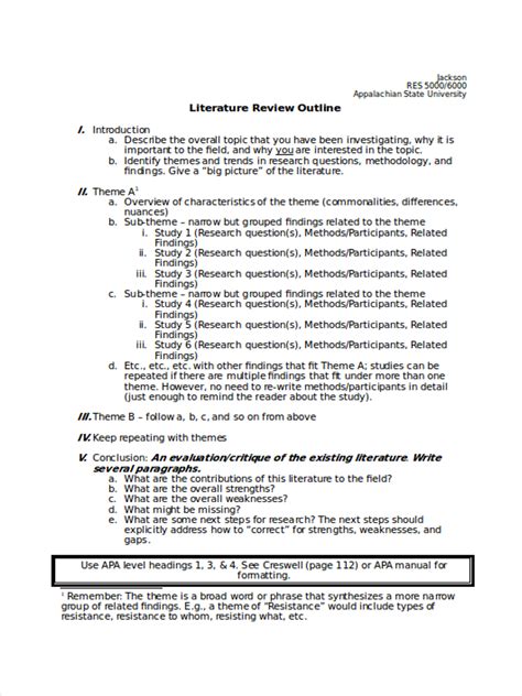 Write Esse Literature Review Examples