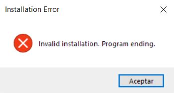Install Error Invalid Installation Program Ending When Launching Hydraflow Extensions Of