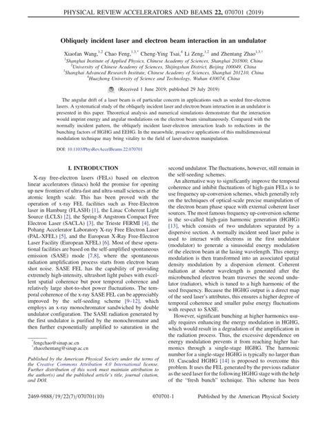 Pdf Obliquely Incident Laser And Electron Beam Interaction In An