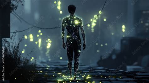 conceptual depiction of bio sensor arrays integrated with human anatomy