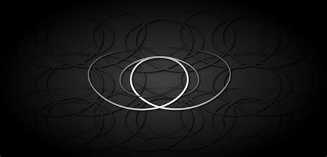 Premium Vector Abstract Overlapping Circle Design On Dark Background