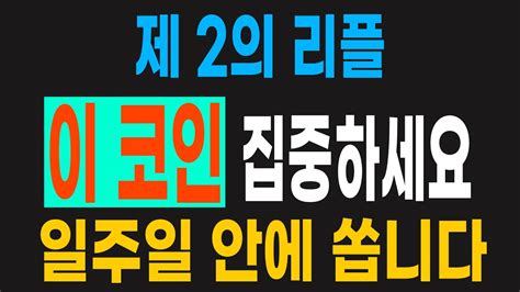 제 2의 리플 이 코인 집중하세요암호화폐 리플 비트코인 수이 솔라 마스크네트워크 이더리움 솔라나 네오 앱토스