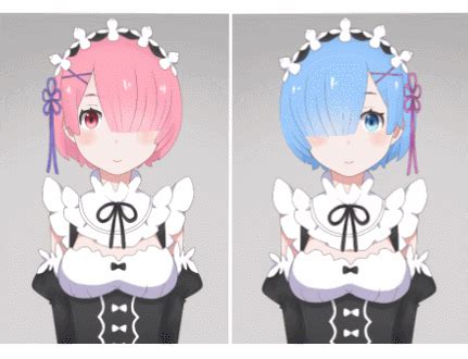 Rem And Ram Animated  From Rezero  Abyss