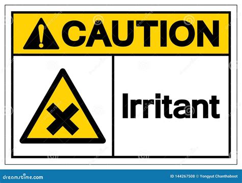 Notice Irritant Symbol Sign Vector Illustration Isolated On White