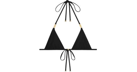 Celine Triomphe Triangle Top In Black Lyst