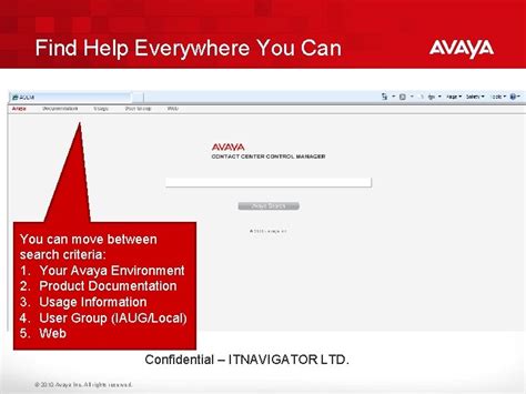 Avaya Contact Center Control Manager What If You