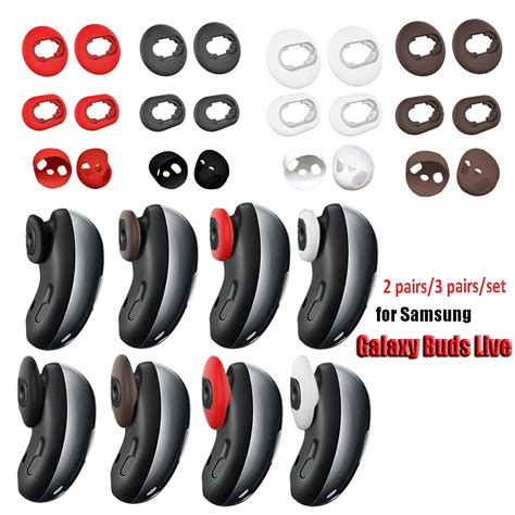 Pairs Set Silicone Earbud Case Cover Tips Replacement Earplug For Samsung Galaxy Buds Live