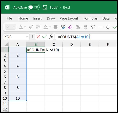 Count Rows All Blank Non Blank And With Numbers Excel Formula