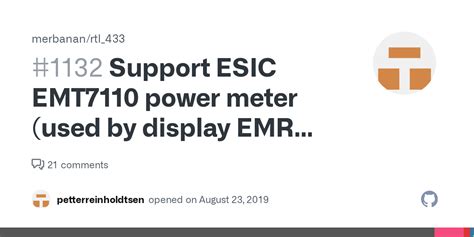 support esic emt7110 power meter used by display emr 7370 · issue