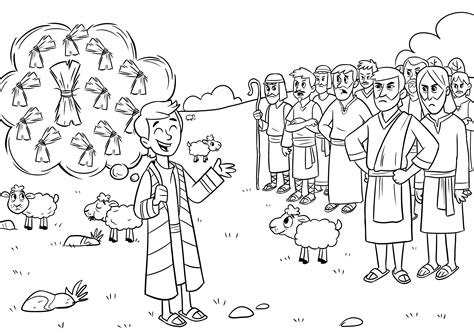 Joseph Dreams Coloring Pages Sketch Coloring Page