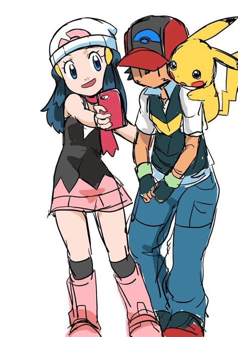 Ash And Dawn Fan Art Pearlshipping Artofit