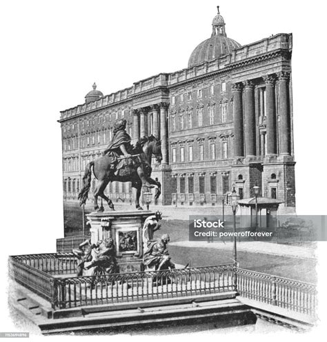 독일 베를린라타우스 다리에 있는 프리드리히 빌헬름 1세 승마 동상 독일 제국 19세기 19세기에 대한 스톡 벡터 아트 및 기타