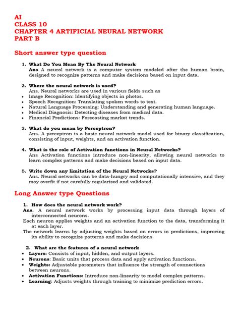 Chapter 4 Artificial Neural Network Pdf