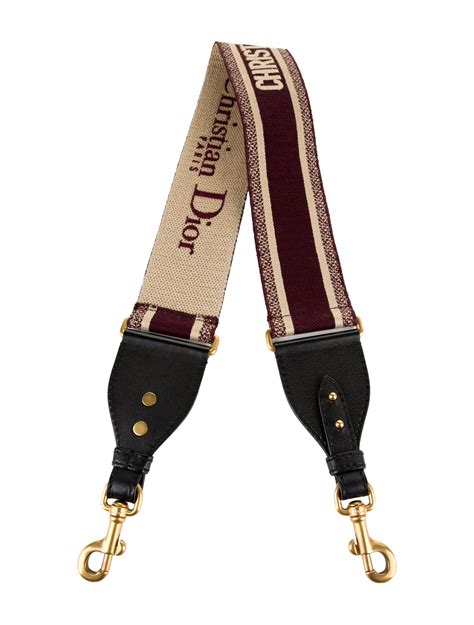 Christian Dior Logo Bag Strap Black Bag Accessories Accessories