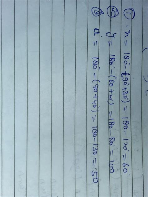 Calculate The Unknown Marked Angles In Each Figure Begin Array Ll
