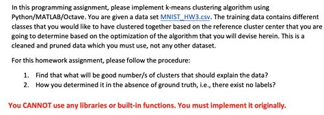 Solved In This Programming Assignment Please Implement Chegg