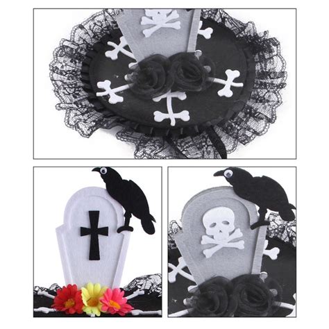 Badu Bg Творческа шапка с форма на череп кръст за котки Хелоуин костюм