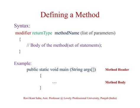 Methods And Constructors Ppt