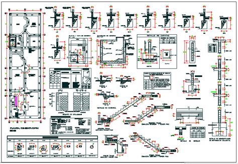 Structure Detail View Dwg File Cadbull