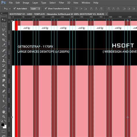 Free 12 Column Bootstrap V300 Grid Pattern Psd Behance