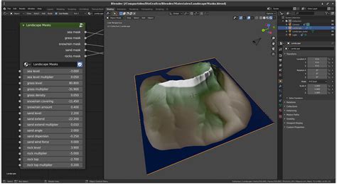 blender eevee landscape masks materials and textures blender