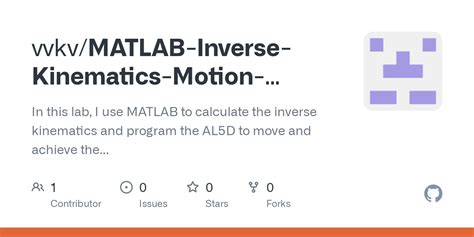 Github Vvkvmatlab Inverse Kinematics Motion Control And Sequencing In This Lab I Use Matlab