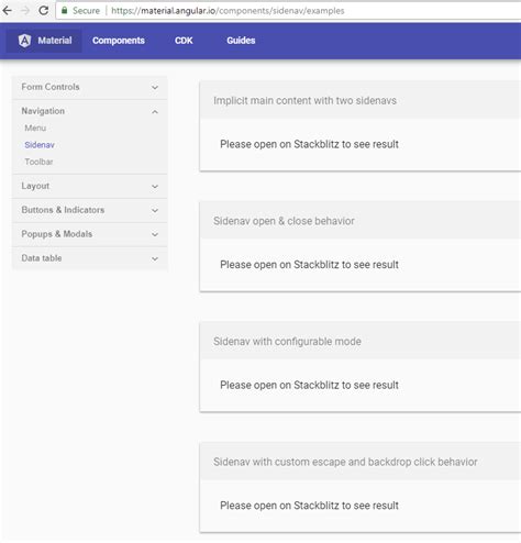 sidenav no longer working · issue 10371 · angular components · github