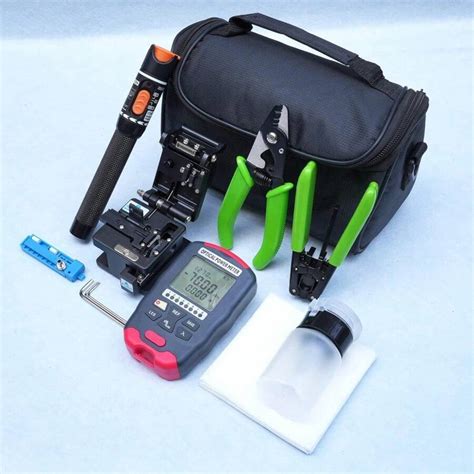Qiirun Ftth Fiber Optic Termination Tool Kit With Optical Power Meter Rj45 Network Test Visual
