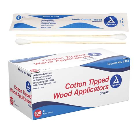 Wooden Swabs Non Sterile 6 Inch Bulk Pack Dealmed 6 Inch Cotton Tipped