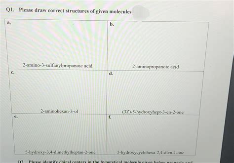 Answered Q1 Please Draw Correct Structures Of… Bartleby