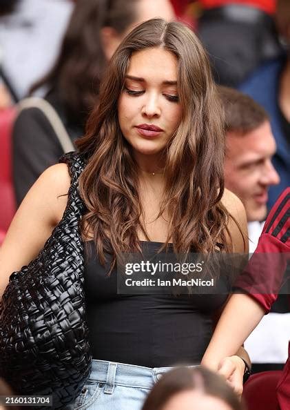 Michele Lacroix The Wife Of Kevin De Bruyne Is Seen During The Uefa