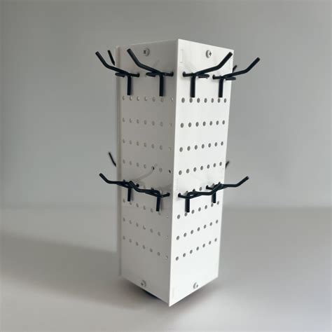 4″ Rotating Countertop Display With Peg Hooks Avante Displays