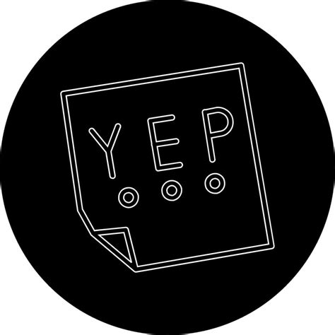 Yep Vector Icon 37313324 Vector Art At Vecteezy