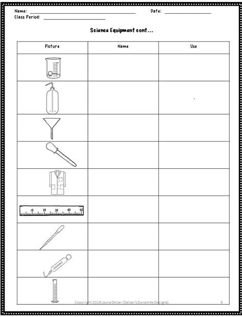 Free Lab Equipment Worksheet Download Free Lab Equipment Worksheet Png Images Free Worksheets