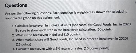 solved table ii cost data a six units were packaged in one