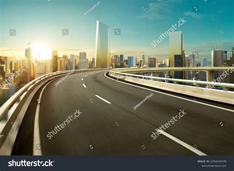3d Rendering Highway Overpass Motion Blur Stock Illustration 2254224149 Shutterstock