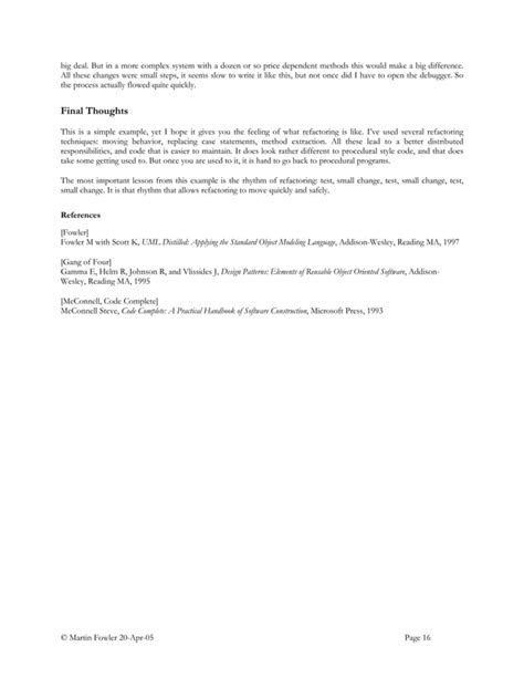 Refactoring Simple Example Pdf