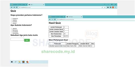 Source Code Quiz Online Dengan Php Dan Mysqli