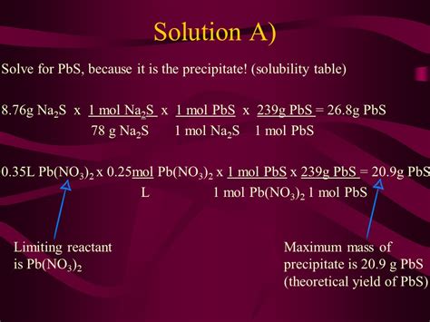 Solving Solution Stoichiometry Power Point Grade 11 Chemistry Power Point With Answers 30 Pgs