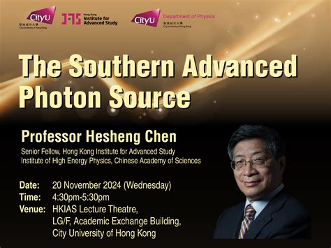 The Southern Advanced Photon Source Hong Kong Institute For Advanced