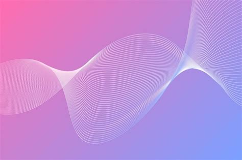 Premium Vector Minimalistic Gradient Wave Line Background