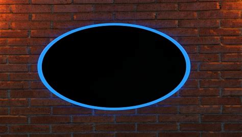벽돌 벽에 블루 빈 네온 간판입니다 3d 렌더링입니다 0명에 대한 스톡 사진 및 기타 이미지 0명 검은색 네온 Istock