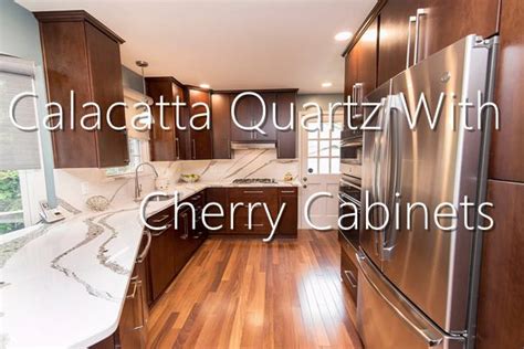 What Quartz Goes Well With Cherry Cabinets