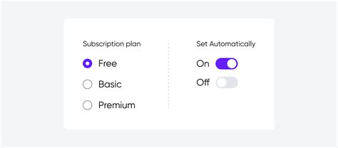 Where And When Should I Use Radio Button Design