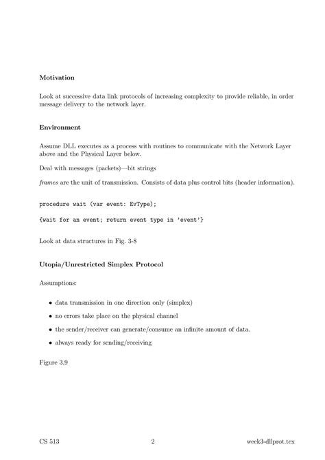 SOLUTION Data Link Layer Protocols Studypool