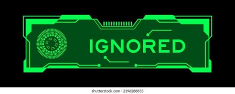 Green Color Futuristic Hud Banner That Stock Vector Royalty Free